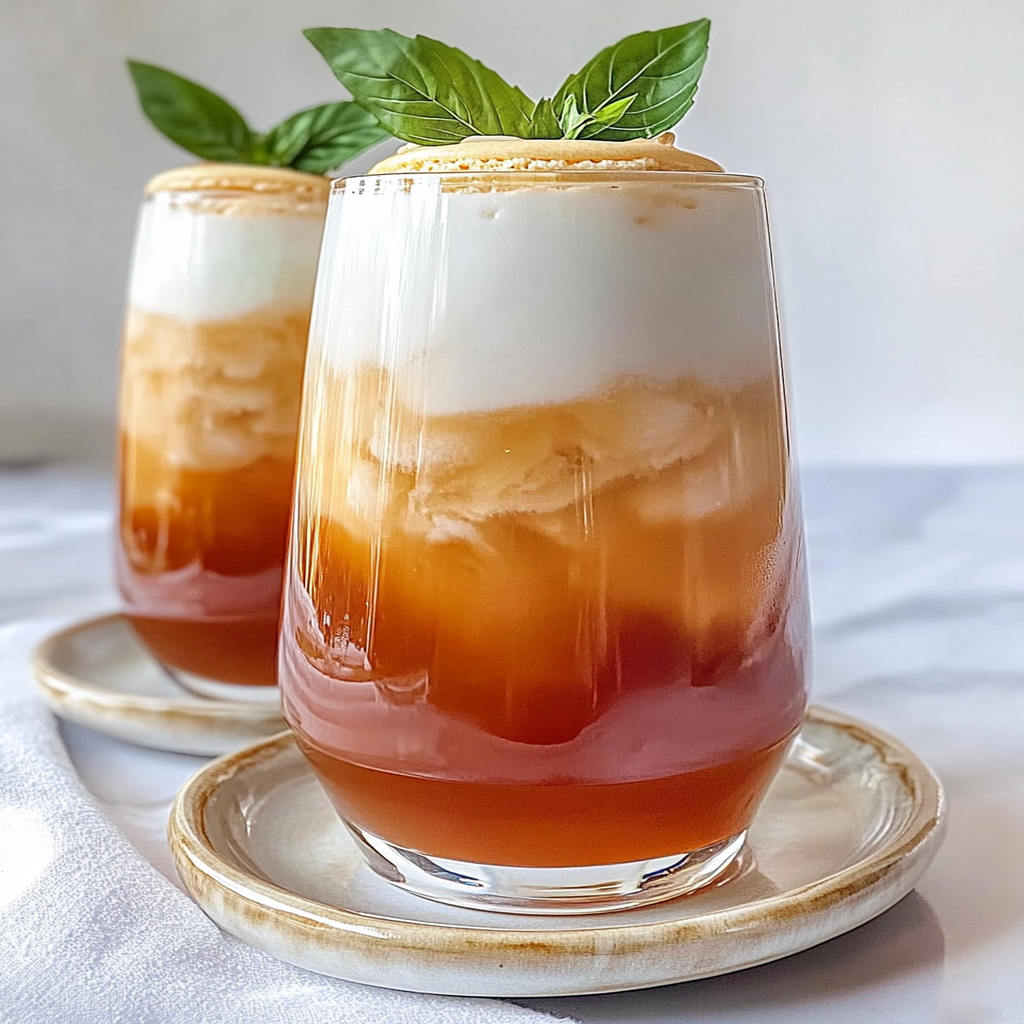 Coconut Macaron Thai Iced Tea