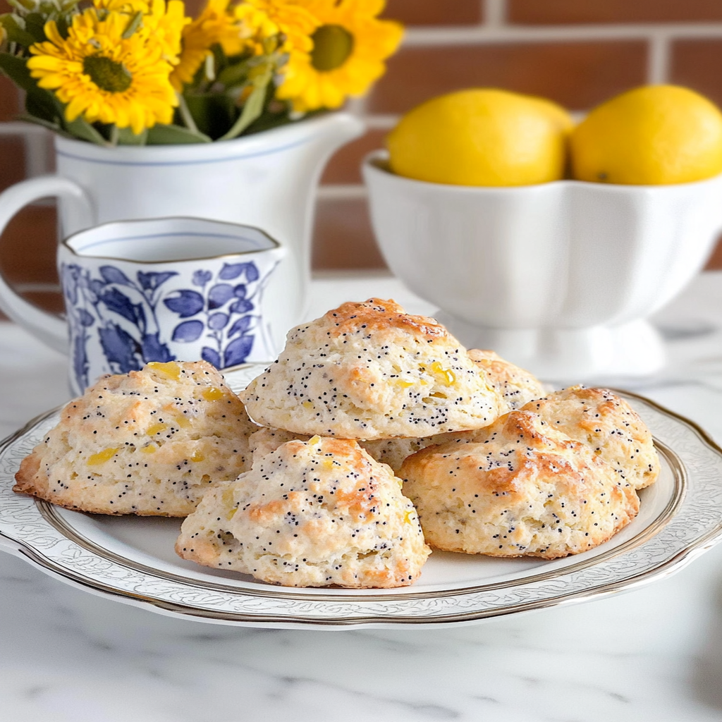 Easy Lemon Poppy Seed Scones