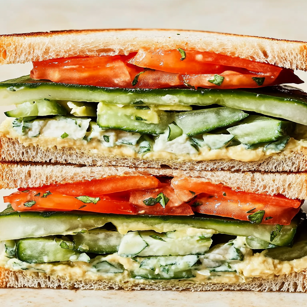 Loaded Cucumber & Avocado Sandwich