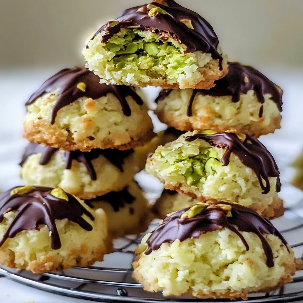 Pistachio Coconut Macaroons – Soft & Chewy