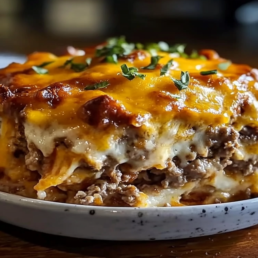 Cheesy Loaded Meatloaf Casserole