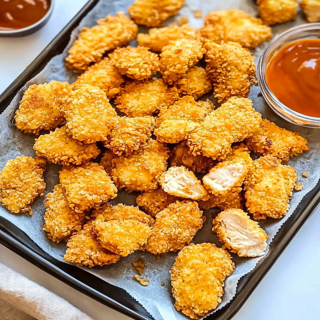 Crunchy Baked Chicken Nuggets