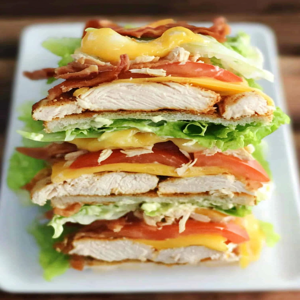 Low Carb Chicken Club Sandwich