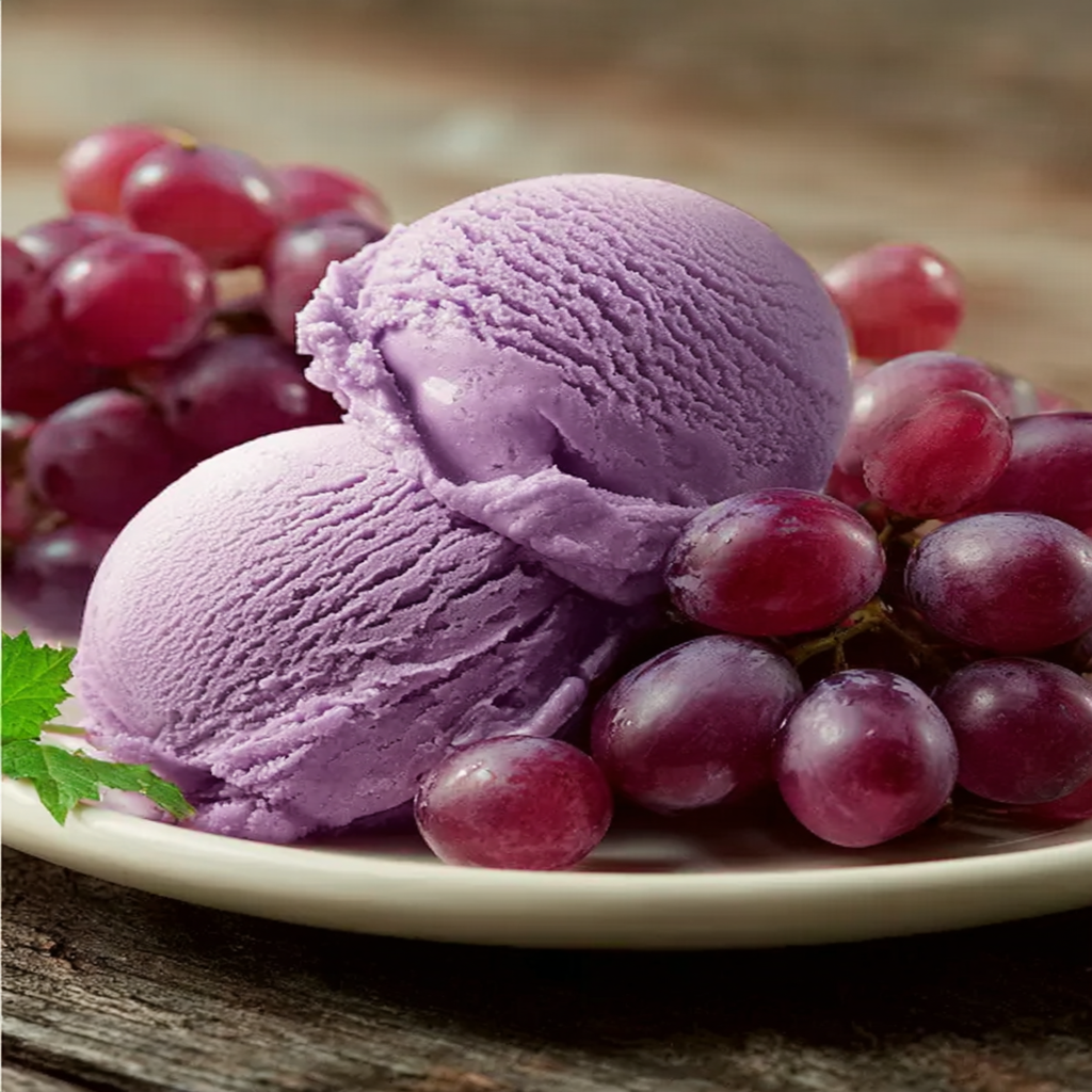 Refreshing Grape Juice Ice Cream