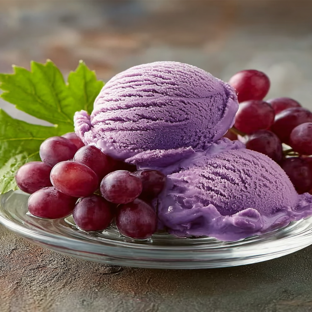 Refreshing Grape Juice Ice Cream