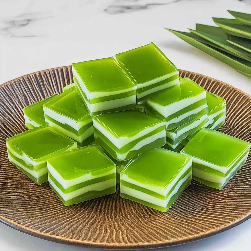 Pandan Jelly (Agar Agar Pandan)
