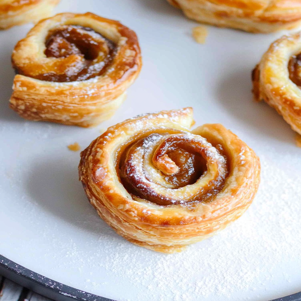 Pumpkin Pie Pinwheels with Puff Pastry
