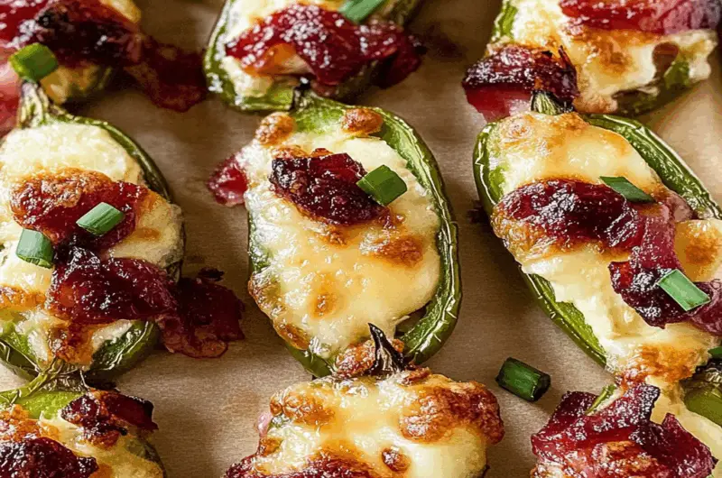 Cranberry Brie Jalapeño Poppers