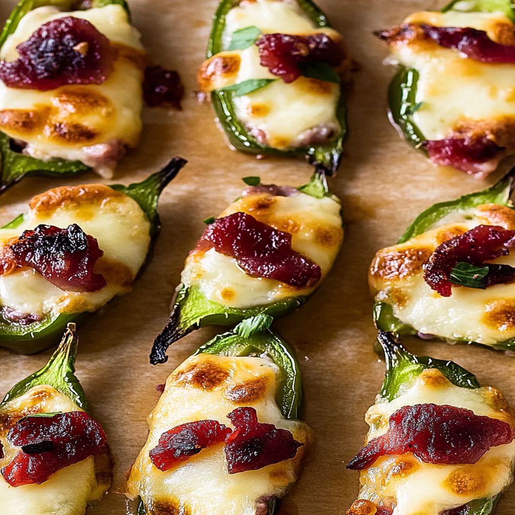 Cranberry Brie Jalapeño Poppers