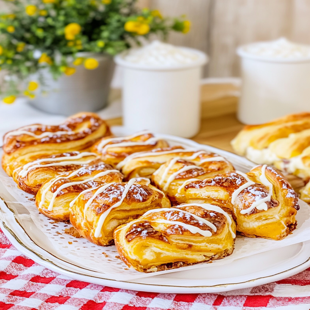 Easy Pumpkin Danish with Cream Cheese