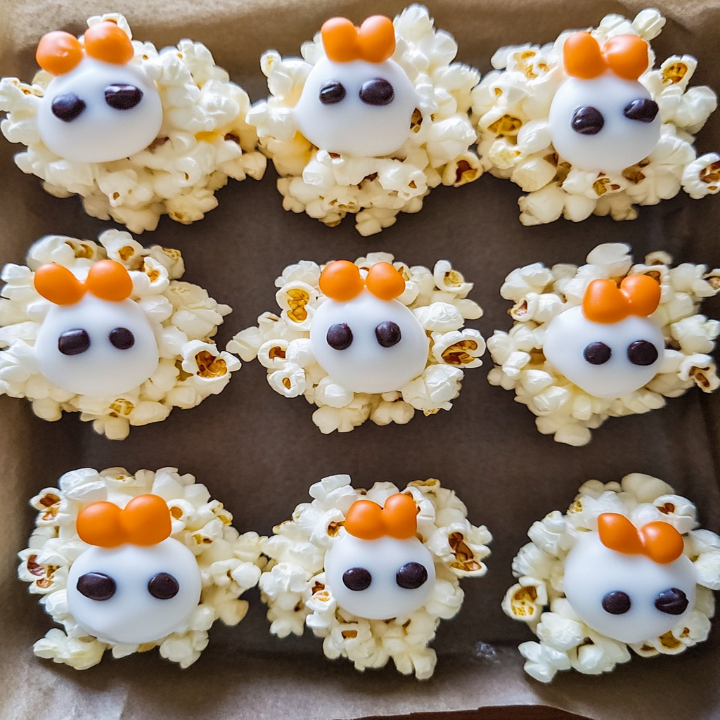 Ghost Popcorn Balls