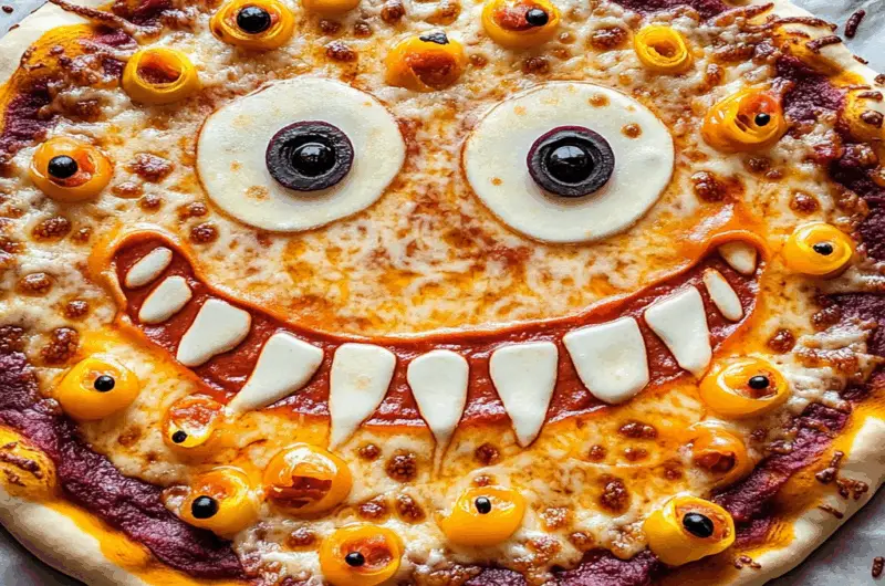Monster Face Pizza