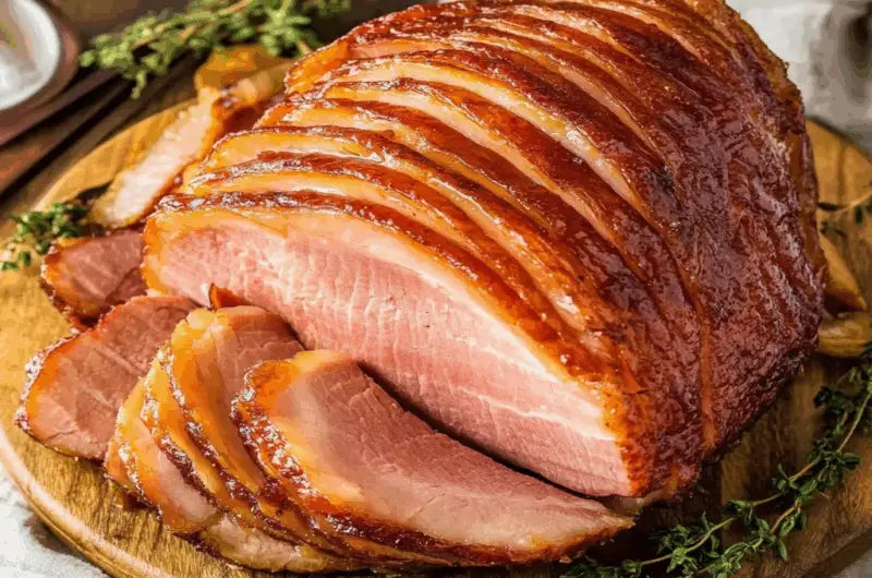 Smoked Sweet Onion Honey Glazed Ham