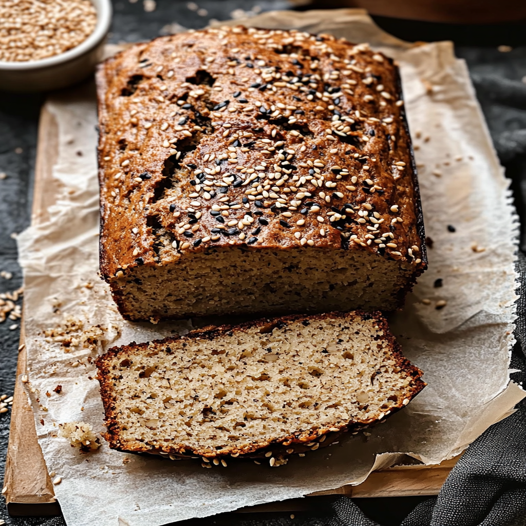 Tahini & Sesame Banana Bread