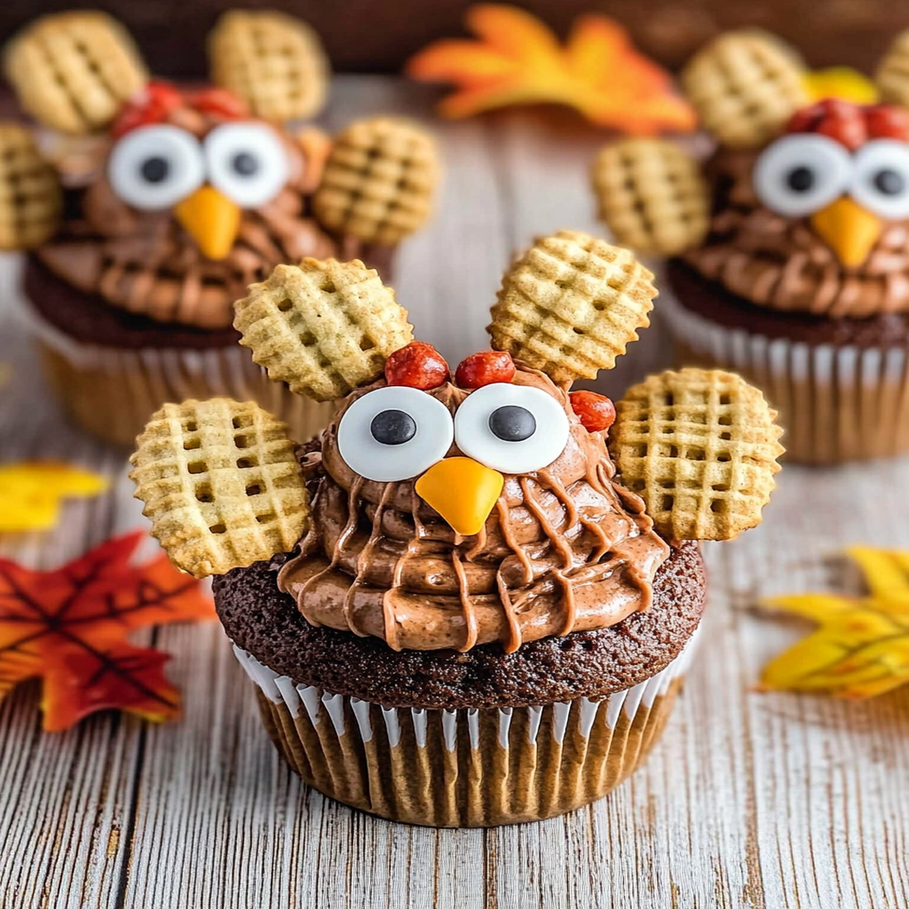 The Cutest Nutter Butter Turkey Cupcakes