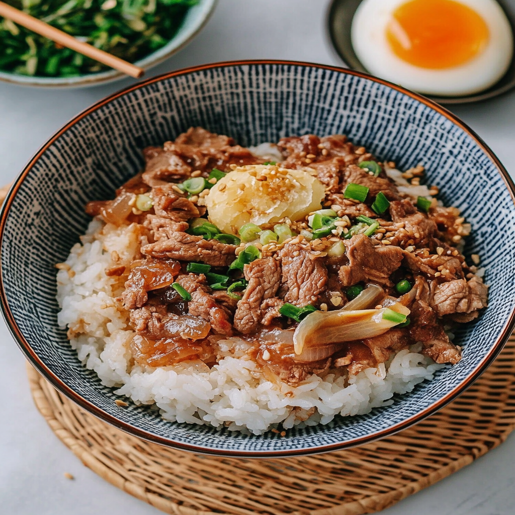 Beef Gyudon (Beef Rice Bowl)