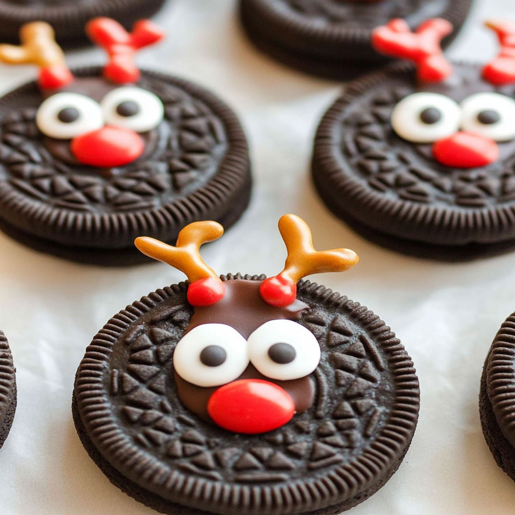 Christmas Reindeer Oreo Cookies