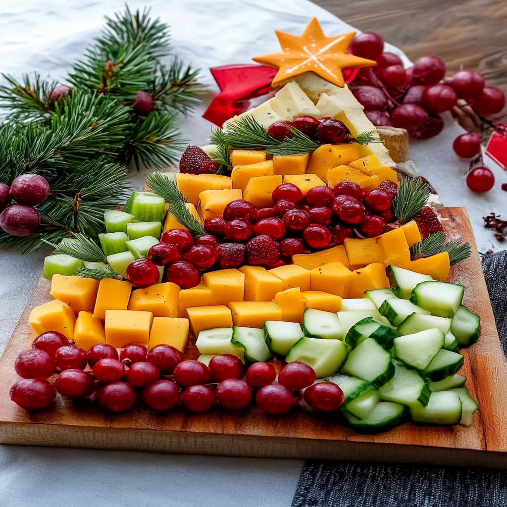 Christmas Tree Cheese Board