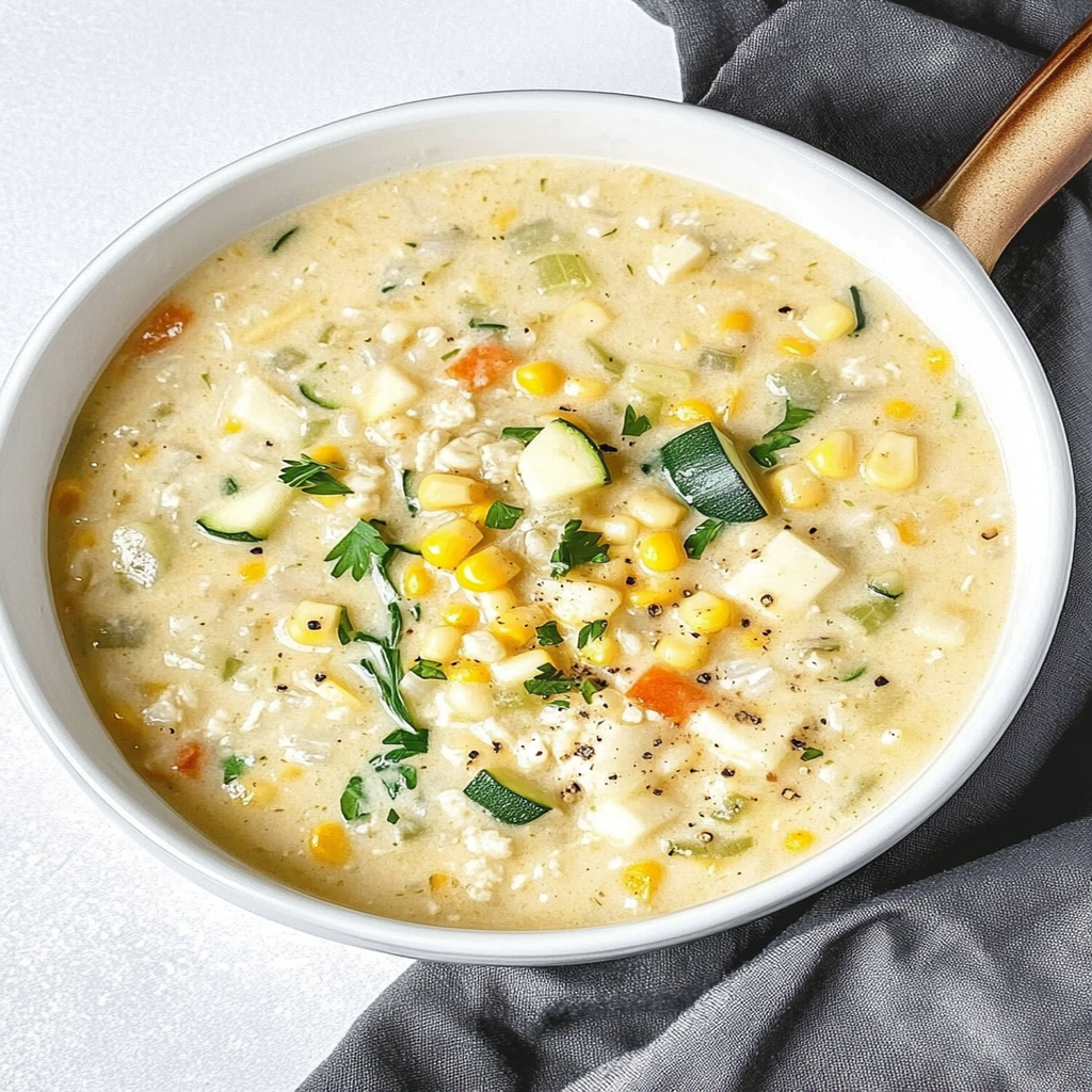 Cottage Cheese Zucchini Corn Chowder