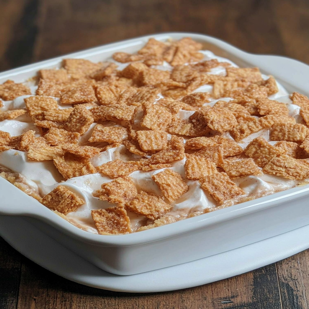 No-Bake Cinnamon Toast Crunch Pie