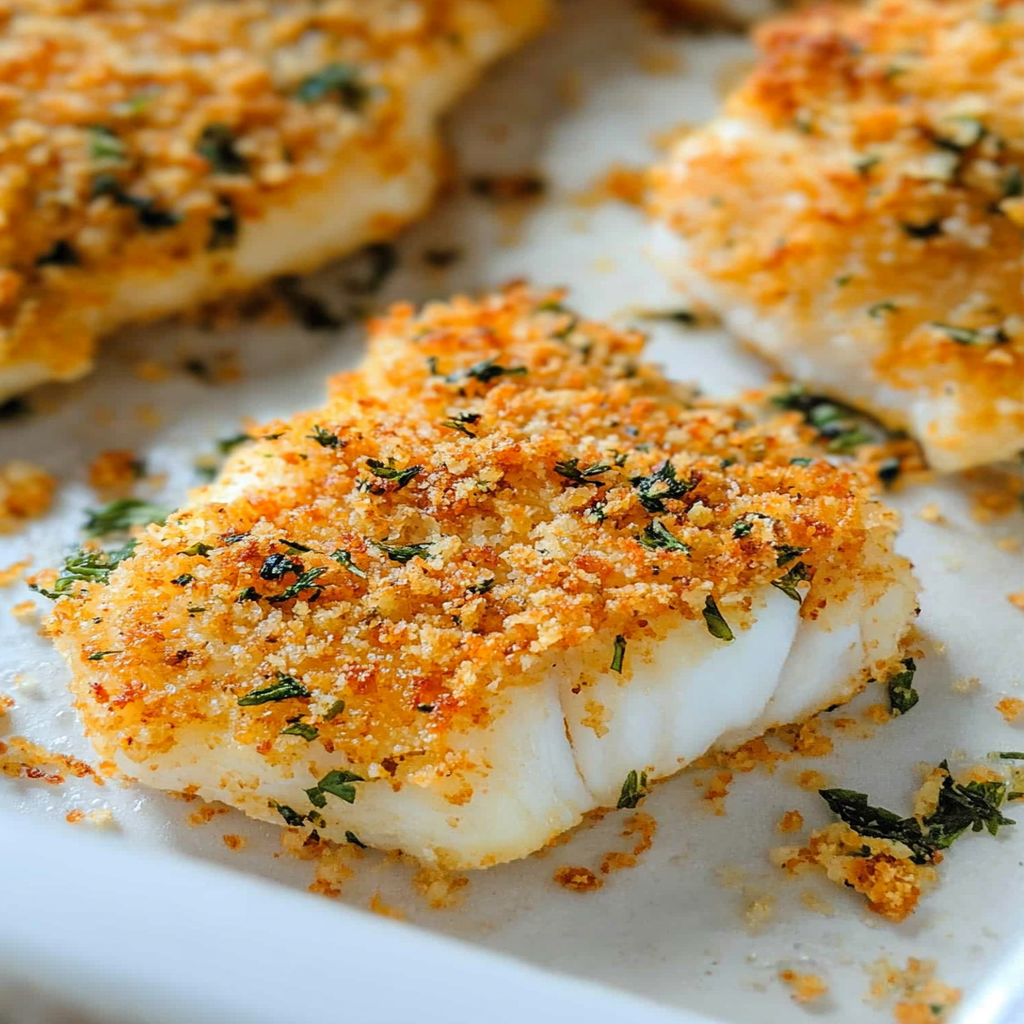 Baked Cod with Panko Crust