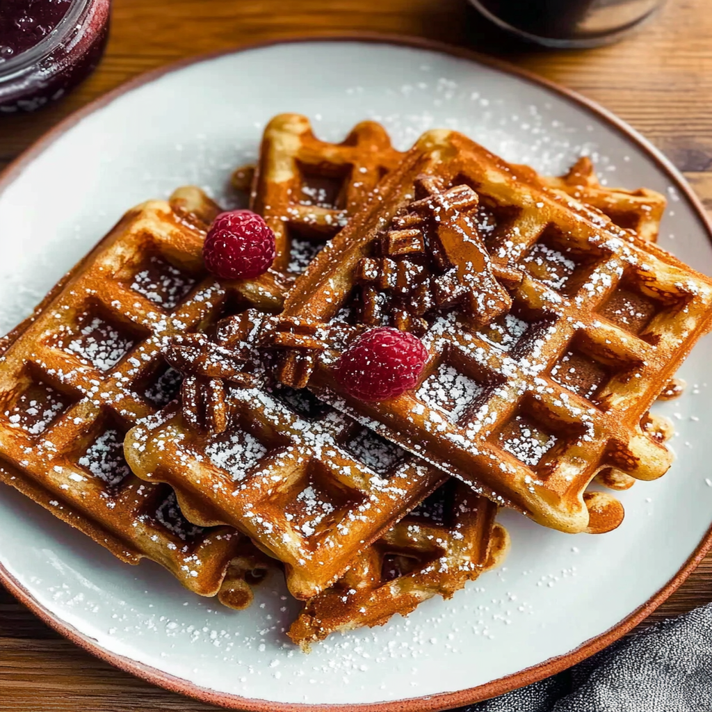 Gingerbread Belgian Waffles