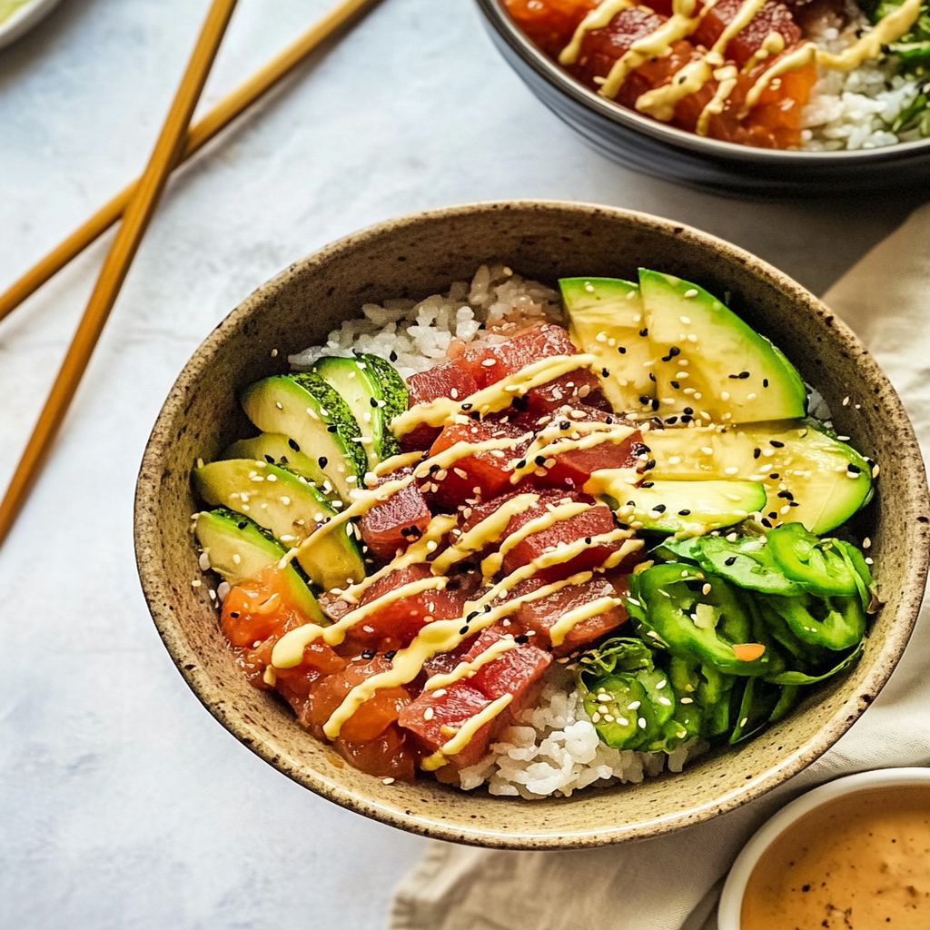 Low-Carb Poke Bowl