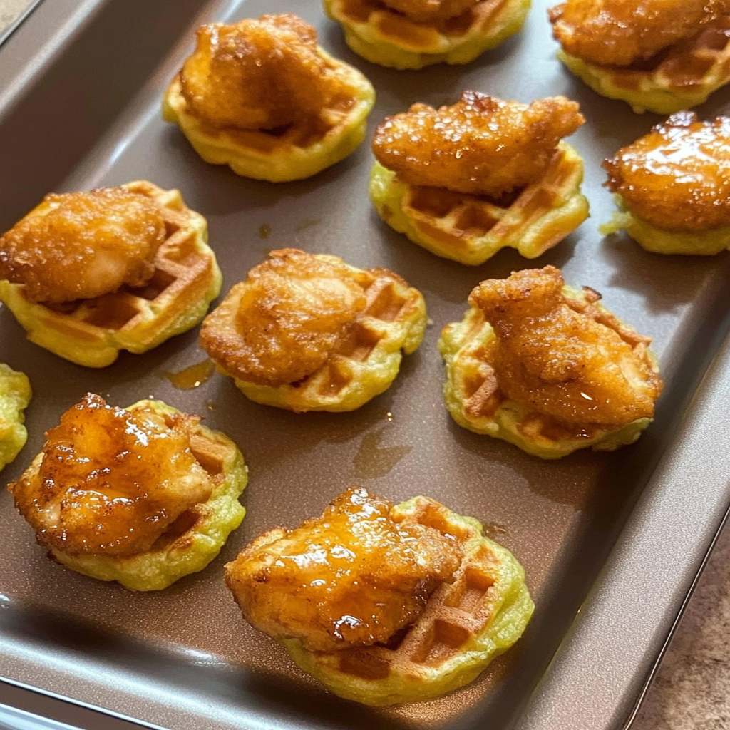 Mini Chicken and Waffle Bites