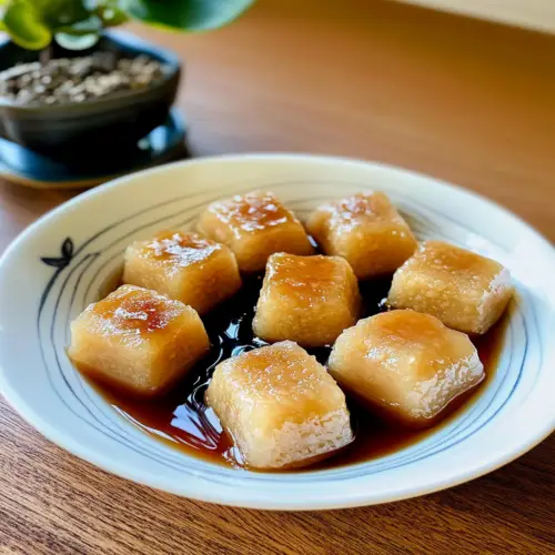 Warabi Mochi (Chewy Jelly Dessert with Kinako)