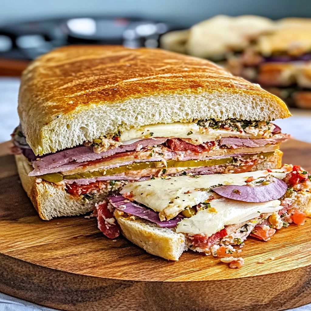 Giant Muffaletta Italian Sandwich