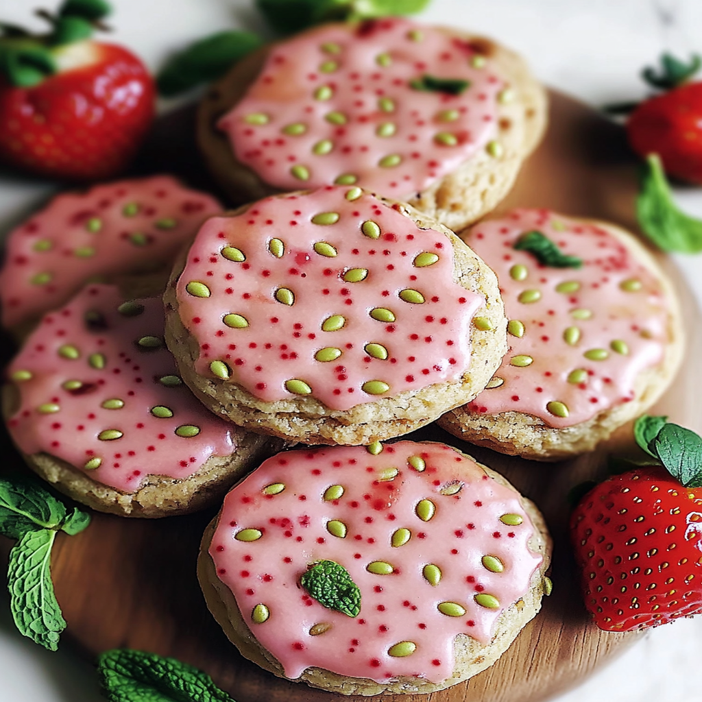 Strawberry & Mint Dog Biscuits